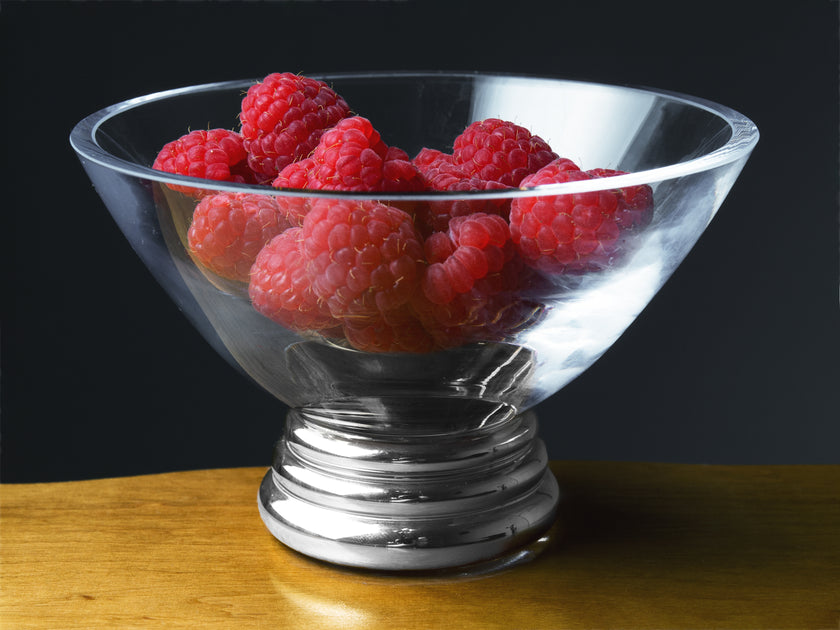 Spectrum Dip Bowl with Silver Foot, 5"D, 8 oz. – Barski